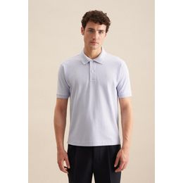 Seidensticker Herren Poloshirt, blau, Gr. S, unifarben, 100% Baumwolle, Shirts, Polo Uni