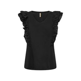 soyaconcept Damen Funktionstop "Soya Concept Top SC_LORAINE"9999 schwarz, Gr. M, Obermaterial: 100% Baumwolle, Tops