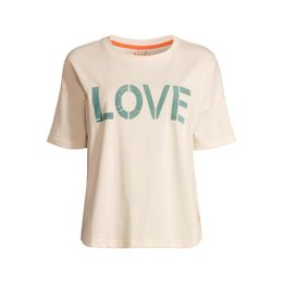 SALZHAUT Damen T-Shirt "Shirt IDSKE", beige, Gr. XS, Obermaterial: 100% Baumwolle CO., Shirts