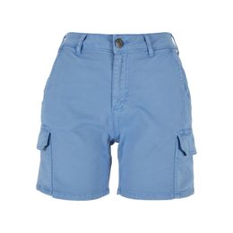 Urban Classics Damen Cargohose "Urban Classics Damen Ladies High Waist Cargo Shorts"horizonblau, Gr. 31, unifarben, 98% Baumwolle, 2% Elasthan, Hosen