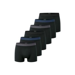 Schiesser Herren Boxershorts "Boxershort 6PACK Shorts "95/5" 6er Pack", Gr. XXXL, schwarz, Obermaterial: 95% Baumwolle CO. 5% Elasthan EL., Unterhosen