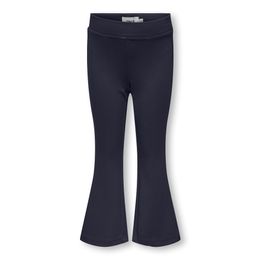 KIDS Only M&auml;dchen Jerseyhose "KMGPAIGE LIFE FLARED PNT NOOS", blau, Gr. 122, unifarben, Jersey, Obermaterial: 65% Viskose, 30% Polyester, 5%