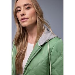 Street One Damen Steppjackemint breeze, Gr. 36, unifarben, Web, Obermaterial: 55% Polyester, 45% Polyamid. Futter: 100% Polyester. Wattierung: 100%