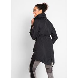 bonprix Damen Funktionsmantel, schwarz, Gr. 44, unifarben, Web, Obermaterial: 100% Polyester. Futter: 100% Polyester, M&auml;ntel, wasserdichtes und
