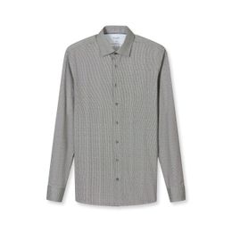 OLYMP Herren Businesshemd "OLYMP Level Five 24/Seven, Body Fit, New York Kent"grau, gr&uuml;n, Gr. 40, 92% Baumwolle, 8% Elasthan, Hemden