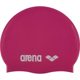 arena Badekappe 'Classic Silicone Junior 91670' Damen Gr&ouml;&szlig;e One Size fuchsia / wei&szlig;