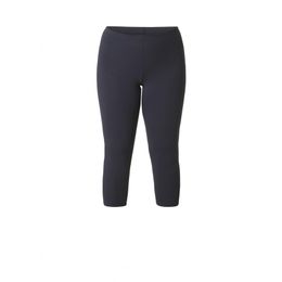 Damen Caprileggings "Audrey", blau, Basic, Gr. 54, Base Level Curvy, unifarben, Jersey, Obermaterial: 94% Viskose, 6% Elasthan, Hosen