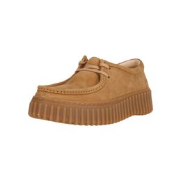 Clarks Damen Mokassin "Torhill Bee", Gr. 38, braun, Leder, Schuhe, mit gro&szlig;er gerippter Au&szlig;ensohle