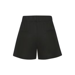Lascana Damen Webshorts, schwarz, Gr. 40, unifarben, Web, Obermaterial: 55% Leinen, 45% Viskose, Hosen, aus Leinen-Viskose-Mix