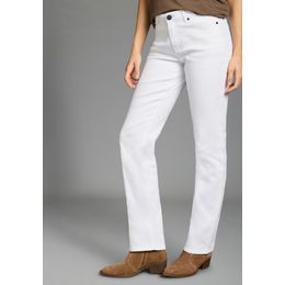 Arizona Damen Gerade Jeans, wei&szlig;, Gr. 48, unifarben, Denim/Jeans, Obermaterial: 98% Baumwolle, 2% Elasthan, Jeans, gerade geschnitten, normale
