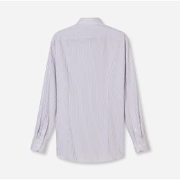 OLYMP Herren Langarmhemd "Luxor"mauve, Gr. 42, gestreift, Web, Obermaterial: 100% Baumwolle, Hemden, modern fit, Royal -Kentkragen, Businesshemd
