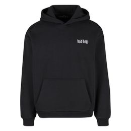 MisterTee Herren Kapuzenpullover "MisterTee Bad Boy EMB Fluffy Hoody"schwarz, Gr. L, mehrfarbig, 70% Baumwolle, 30% Polyester, Pullover