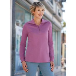 Classic Basics Damen Sweatshirt, lila, Gr. 42, unifarben, 100% Baumwolle, Sweatshirts