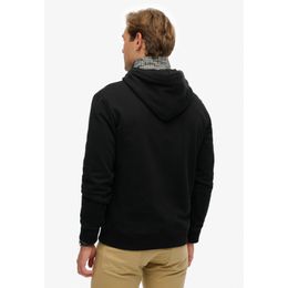 Superdry Herren Kapuzensweatshirt "Essential Logo Hoodie Hb"schwarz, Gr. S, unifarben, Sweatware, Obermaterial: 70% Baumwolle, 30% Polyester,