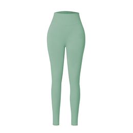 YEAZ Damen Leggings "Leggings FLEX", gr&uuml;n, Gr. L, Obermaterial: 90% Polyamid PA. 10% Elasthan EL., Hosen