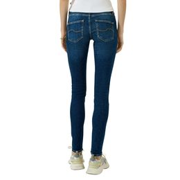 QS Damen Slim-fit-Jeans, blau, Gr. 38, unifarben, Denim/Jeans, Obermaterial: 99% Baumwolle, 1% Elasthan. Futter: 70% Polyester, 30% Baumwolle, Jeans,