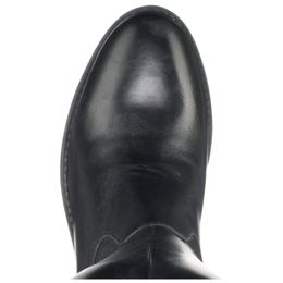 sheego Damen Weitschaftstiefel, Gr. 41, schwarz, Leder, Schuhe