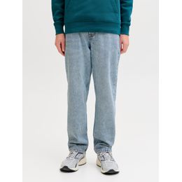 Jack & Jones Kinder Relax-fit-Jeans "JJICHRIS JJORIGINAL AKM 932 SN JNR"blau denim, Gr. 158, JACK & JONES JUNIOR, Abriebeffekte, Denim/Jeans, Obermaterial: 100%