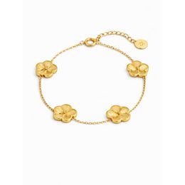 Pure Schmuck Bracelet 'Clover Bright' female Gold size 13 cm