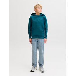 Jack & Jones Kinder Relax-fit-Jeans "JJICHRIS JJORIGINAL AKM 932 SN JNR", blau, Gr. 170, JACK & JONES JUNIOR, Abriebeffekte, Denim/Jeans, Obermaterial: 100%
