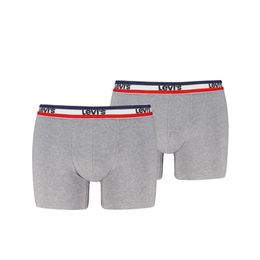 Levi's LEVI'S Herren Boxershorts "LEVIS MEN REPEAT SPW LOGO BOXER BRIEF", Gr. XLgrau melange, Obermaterial: 95% Baumwolle, 5% Elasthan, Unterhosen, ohne