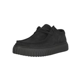 Clarks Herren Mokassin "Torhill Lo", Gr. 42,5schwarz, Leder, Schuhe, mit herausnehmbarem Contour-Cushion-Fu&szlig;bett