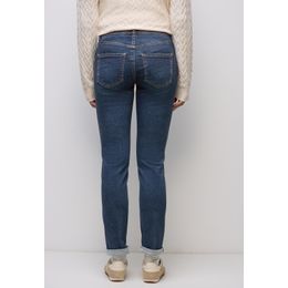 Street One Damen Comfort-fit-Jeansdunkelblau soft wash, Gr. 36, unifarben, Jeans, 98% Baumwolle, 2% Elasthan, Jeans, 5-Pocket-Style