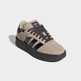 M&auml;dchen Sneaker "SAMBA XLG", adidas originals, Gr. 38,5stone khaki, core schwarz, utility schwarz, Leder, Schuhe, f&uuml;r Kinder & Jugendliche