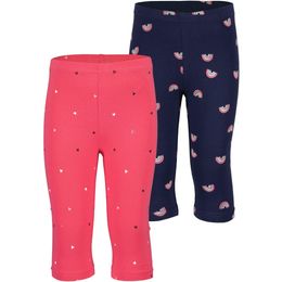 Blue Seven M&auml;dchen Leggingspink, ultramarin, Gr. 110, bedruckt, Jersey, Obermaterial: 95% Baumwolle, 5% Elasthan, Hosen