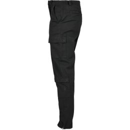 Cargohose Urban Classics "Urban Classics Herren Tapered Double Cargo Pants", Herren, Gr. 30, Normalgr&ouml;&szlig;en, schwarz, 100% Baumwolle, unifarben, slim fit, Hosen Cargohose