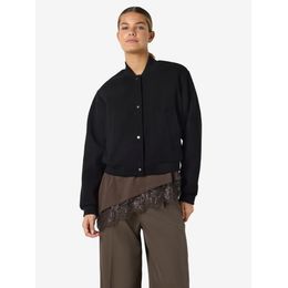 Noisy may Damen Langjacke "NMEDDI L/S BOMBER JACKET FWD NOOS"schwarz, Gr. L, unifarben, Web, Obermaterial: 100% Polyester, Jacken