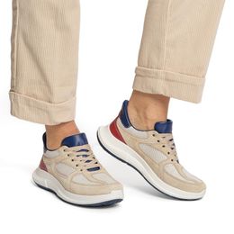 Ara Damen Keilsneaker "MOTION", Gr. 39, beige, Glattleder, Textil, Veloursleder, Schuhe, Freizeitschuh, Halbschuh, Schn&uuml;rschuh in Komfortweite H