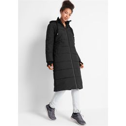 bonprix Damen Steppmantel, schwarz, Gr. 48, unifarben, Obermaterial: 100% Polyester. Futter: 100% Polyester. Wattierung: 100% Polyester, M&auml;ntel, mit