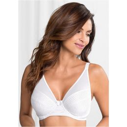 bonprix Damen Minimizer-BH, Gr. 100, wei&szlig;, Obermaterial: 92% Polyamid, 8% Elasthan. Futter: 92% Polyamid, 8% Elasthan, BHs, Minimizer-Effekt, aus