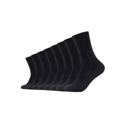 s.Oliver Herren Kurzsocken "Socken 8er Pack", Gr. 43, schwarz, Obermaterial: 80% Baumwolle CO. 15% Polyamid PA. 5% Elasthan EL., Socken
