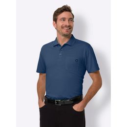 CLASSIC Herren Poloshirt "Kurzarm-Poloshirt", blau, Gr. 48, unifarben, 100% Baumwolle, Shirts