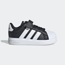 M&auml;dchen Sneaker "STREETTALK", adidas Sportswear, Gr. 22, schwarz-wei&szlig;, Synthetik, Schuhe, inspiriert vom Design des adidas Superstar,f&uuml;r Babys und