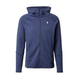 Peak Performance Athletic Fleece Jacket 'Rider Essentials' male Blue size L