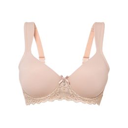 bonprix Damen Schalen-BH "Schalen-BH mit gepolsterten Tr&auml;gern", Gr. 100, beige, Obermaterial: 80% Polyamid, 20% Elasthan. Futter: 100% Polyester.