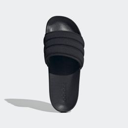 Damen Pantolette "ADILETTE NOSHOWER SLIDES", adidas Sportswear, Gr. 43, schwarz, Textil, Schuhe