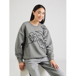 Jacqueline de Yong JDY Sweatshirt 'JDYCANOA' Damen Gr&ouml;&szlig;e S graumeliert / schwarz