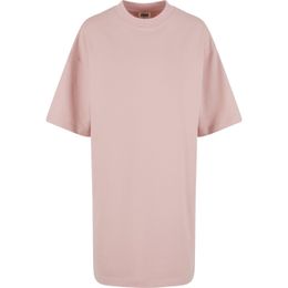 Urban Classics Damen Shirtkleid "Urban Classics Damen Ladies Organic Heavy Oversized Tee Dress"powderrose, Gr. XS, unifarben, 100% Baumwolle, Kleider