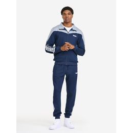 Lonsdale Herren Trainingsanzug "CAUNTON"schwarz navy, blau, wei&szlig;, Gr. XXL, Obermaterial: 95% Polyester, 5% Elasthan, Sportanz&uuml;ge, mit