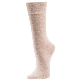 Damen Socken, 1, beige, 75% Baumwolle, 22% Polyamid, 3% Elasthan, Socken