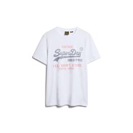 Superdry Herren T-Shirt "T-Shirt VI Heritage Relaxed Tee 1er Pack", wei&szlig;, Gr. M, Obermaterial: 100% Baumwolle CO., Shirts