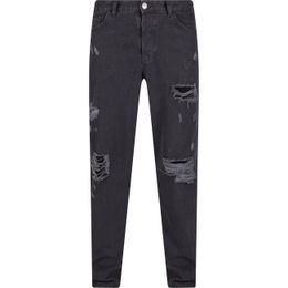 2Y Premium Herren Bequeme Jeans "2Y Premium Herren 2Y Boyfriend Fit Jeans", schwarz, Gr. 33, unifarben, 97% Baumwolle, 3% Elasthan, Jeans