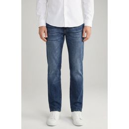JOOP! Straight-Jeans JOOP "Fortres", Herren, Gr. 32, L&auml;nge 30, medium blau, Denim/Jeans, Obermaterial: 89% Baumwolle, 10% Hanf, 1% Elasthan, unifarben, gerade lang, Jeans Straight-Jeans