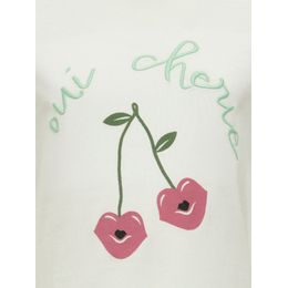 KIDS Only M&auml;dchen T-Shirt "KMGCANDY LIFE S/S PRINTED TEE JRS NOOS", wei&szlig;, Gr. 128, bedruckt, bestickt, Jersey, Obermaterial: 100% Baumwolle, Shirts,