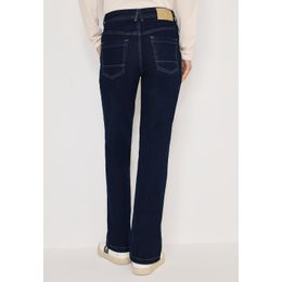 Cecil Damen Bootcut-Jeans, blau, Gr. 36, unifarben, Jeans, 69% Baumwolle, 29% Polyester, 2% Elasthan, Jeans, 5-Pocket-Style