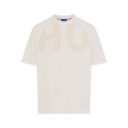 HUGO BLUE Herren T-Shirt "Nalftee"open wei&szlig;121, Gr. S, unifarben, Single Jersey, Obermaterial: 100% Baumwolle, Shirts, Rundhalsausschnitt, Loose Fit,